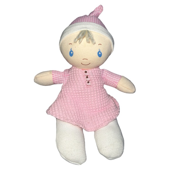 Gund | Toys | Gund Baby Dolls Rose Thermal Waffle Pink White Plush Soft ...